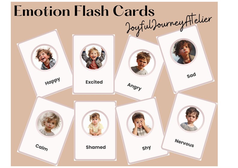 Printable Emotions & Feelings Flashcards - Etsy