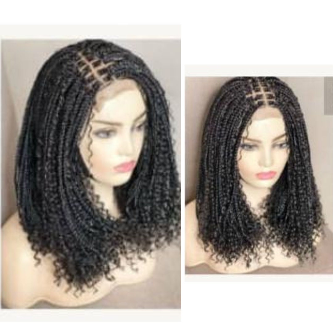 Boho Knotless Braided Wig: Goddess Braids, Black Women Wig - Etsy