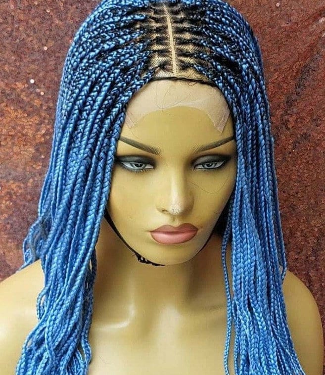 Centre Part Knotless Braids Knotless Braids Braids Curly - Etsy