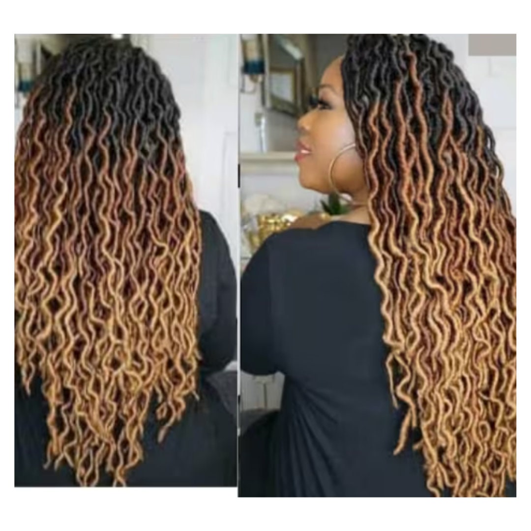 Faux Locs Dread for Black Women Braided Wig Distressed Locs Braids Lace ...