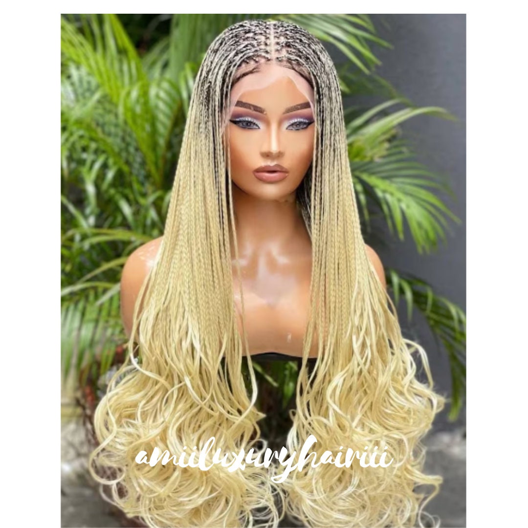 LUXURY Silk Braids With French Curls Knotless Box Braids - Etsy