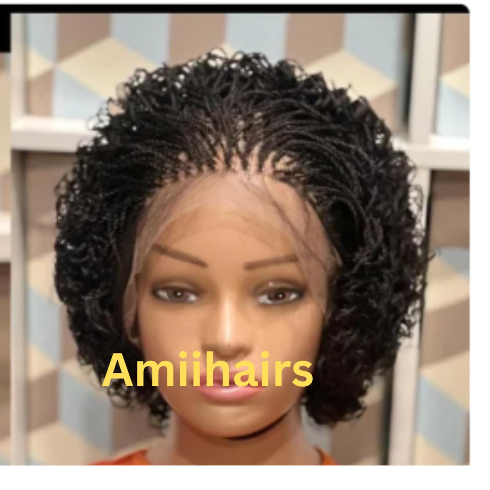 Handmade Knotless Micro Braid Wig: Full Lace Front Twist - Etsy