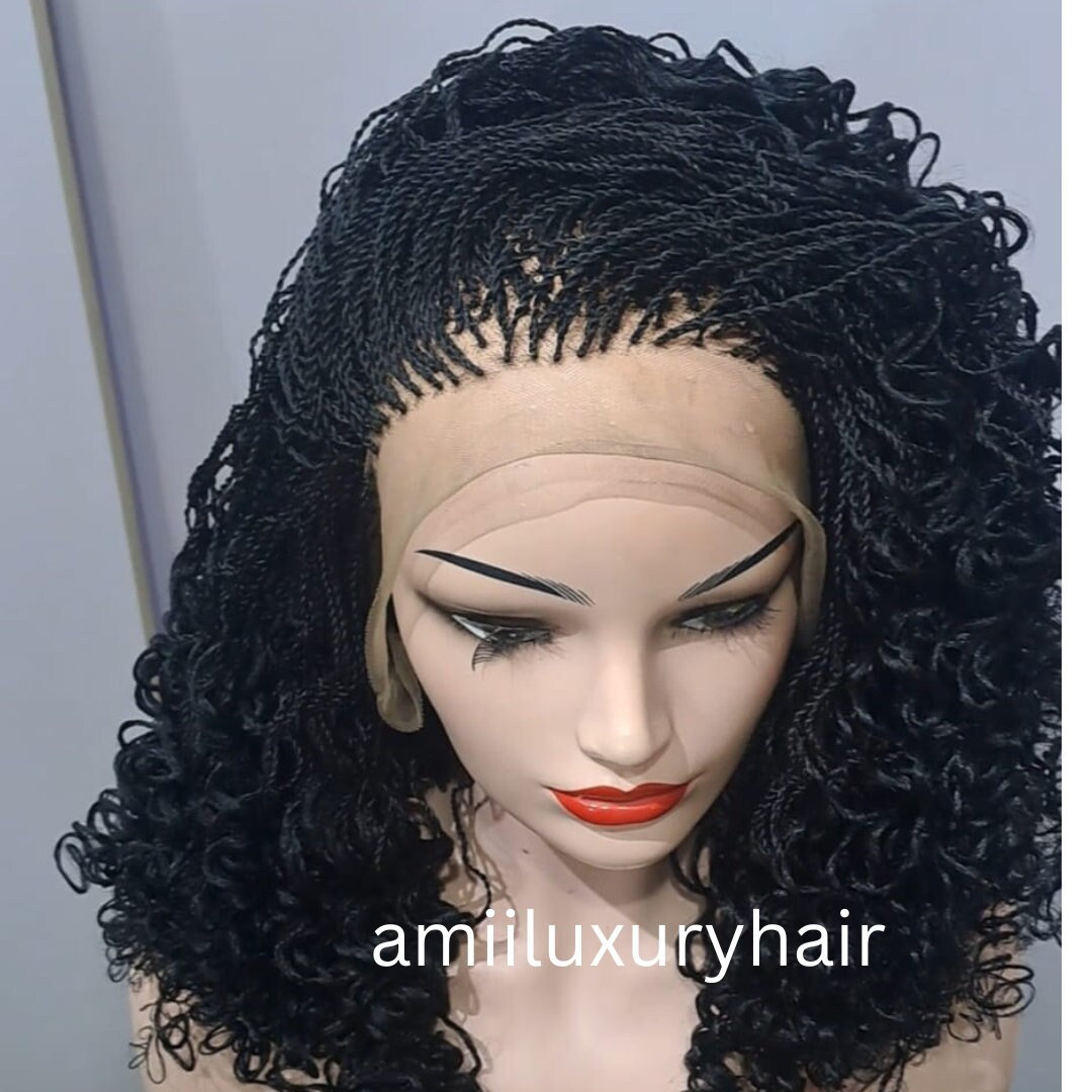 Micro Twist Braid Wig: 360 Full Lace Front, Knotless Braids - Etsy