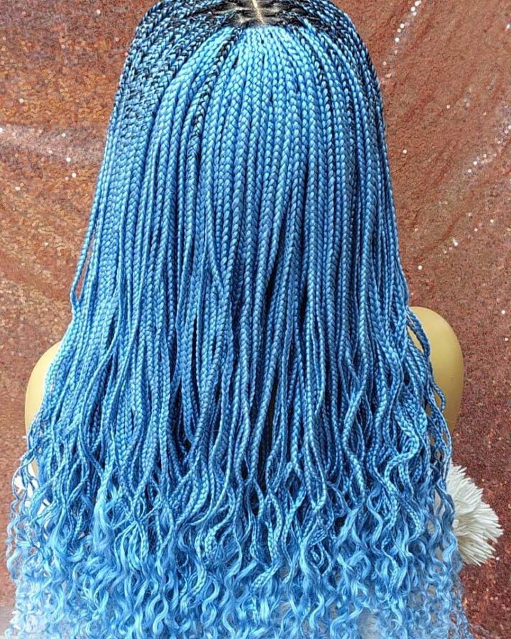 Centre Part Knotless Braids Knotless Braids Braids Curly - Etsy