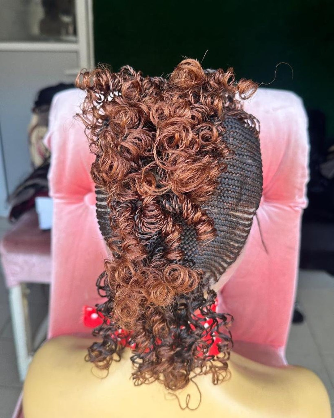 Knotless Braid Wig: Butterfly Braids, Front Lace, Short Hair - Etsy