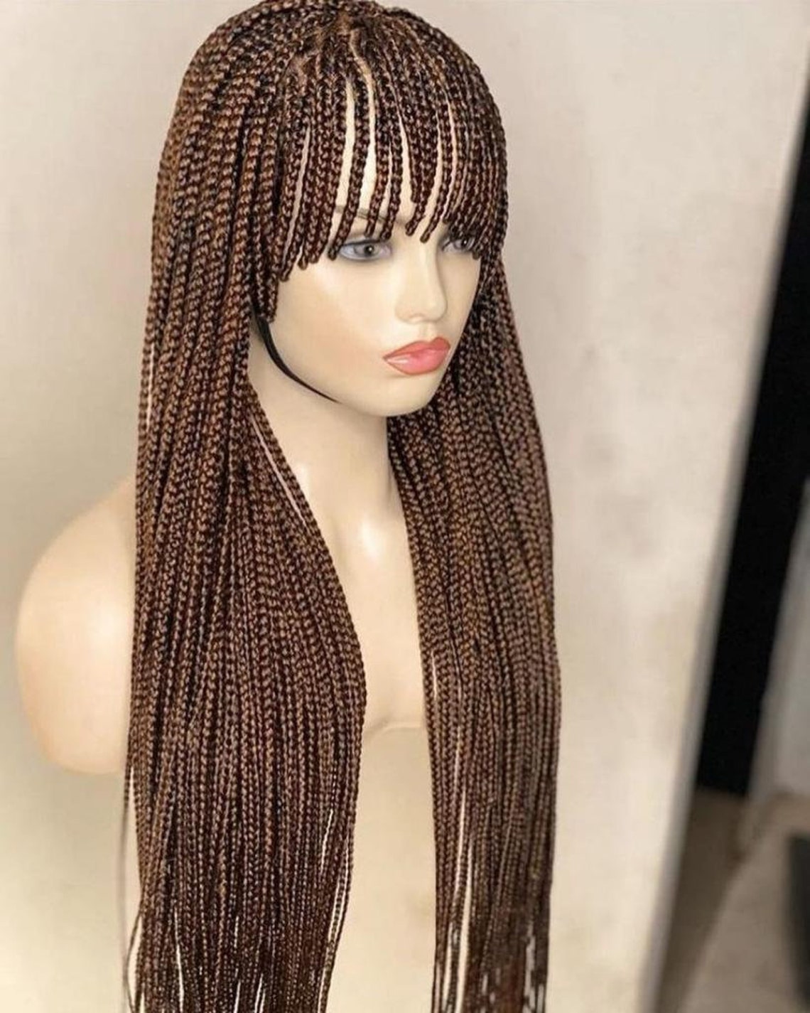 Fringe Box Braids, Braided Wig, Free Shipping, Hair for Black Women ...