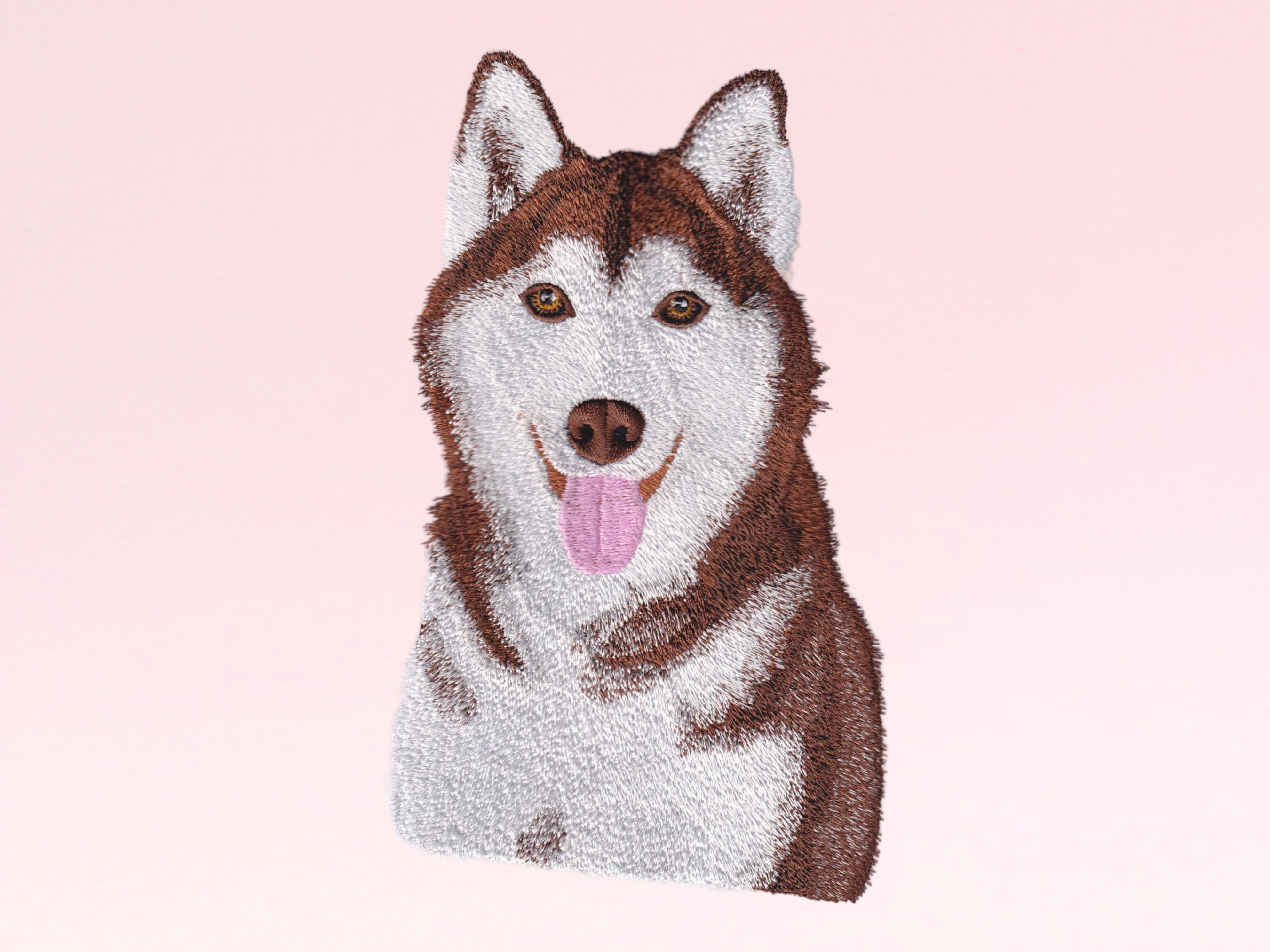 Siberian Husky Dog Animal and Pets Embroidery Machine Embroidery ...
