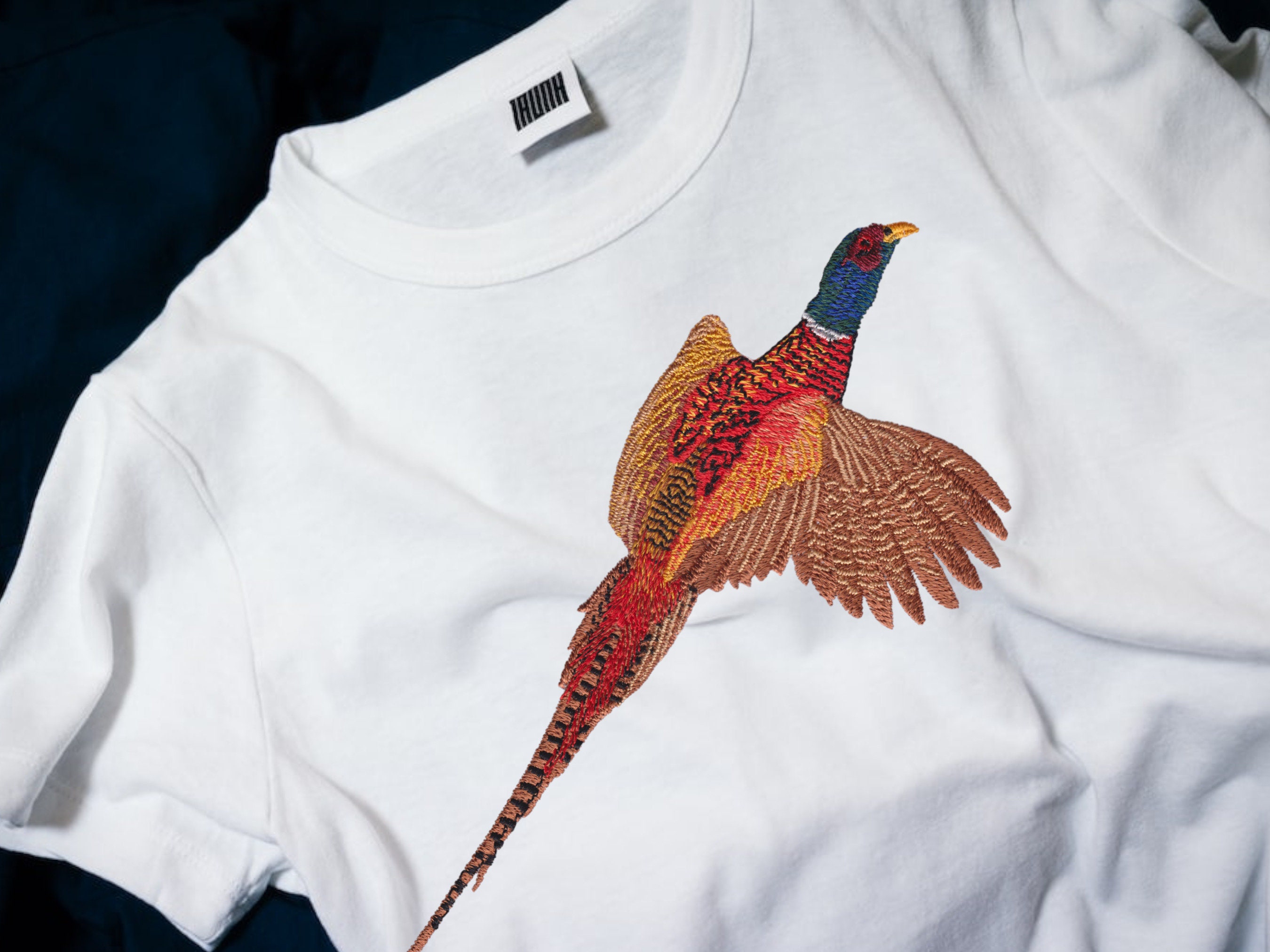 Pheasant Embroidery Design - Flying Bird Pattern (digital Download) - Etsy