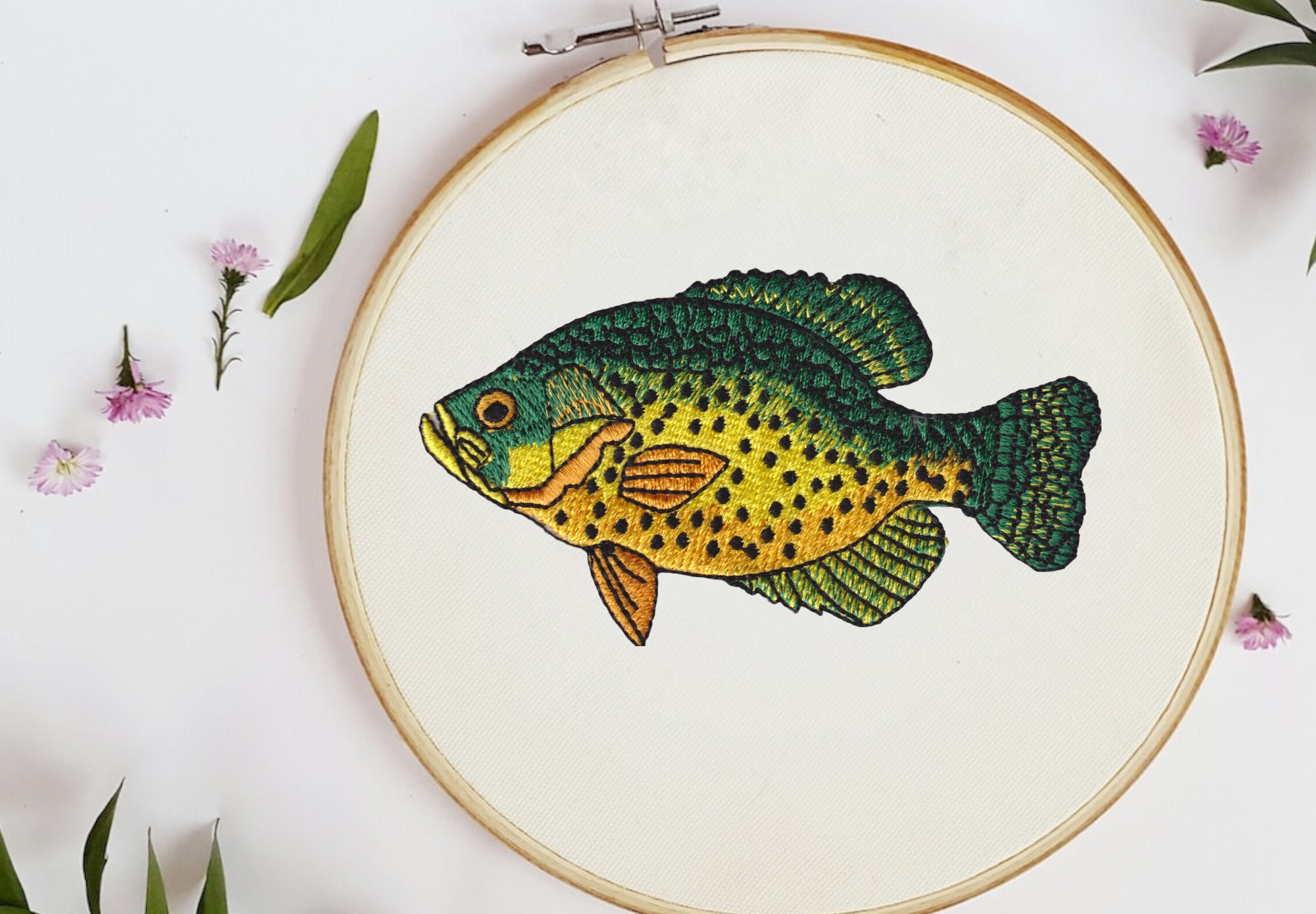 Crappie Fish Animal and Fish Embroidery Machine Embroidery - Etsy