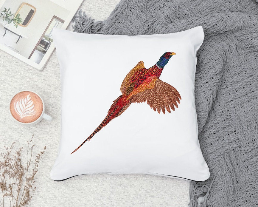 Pheasant Embroidery Design - Flying Bird Pattern (digital Download) - Etsy