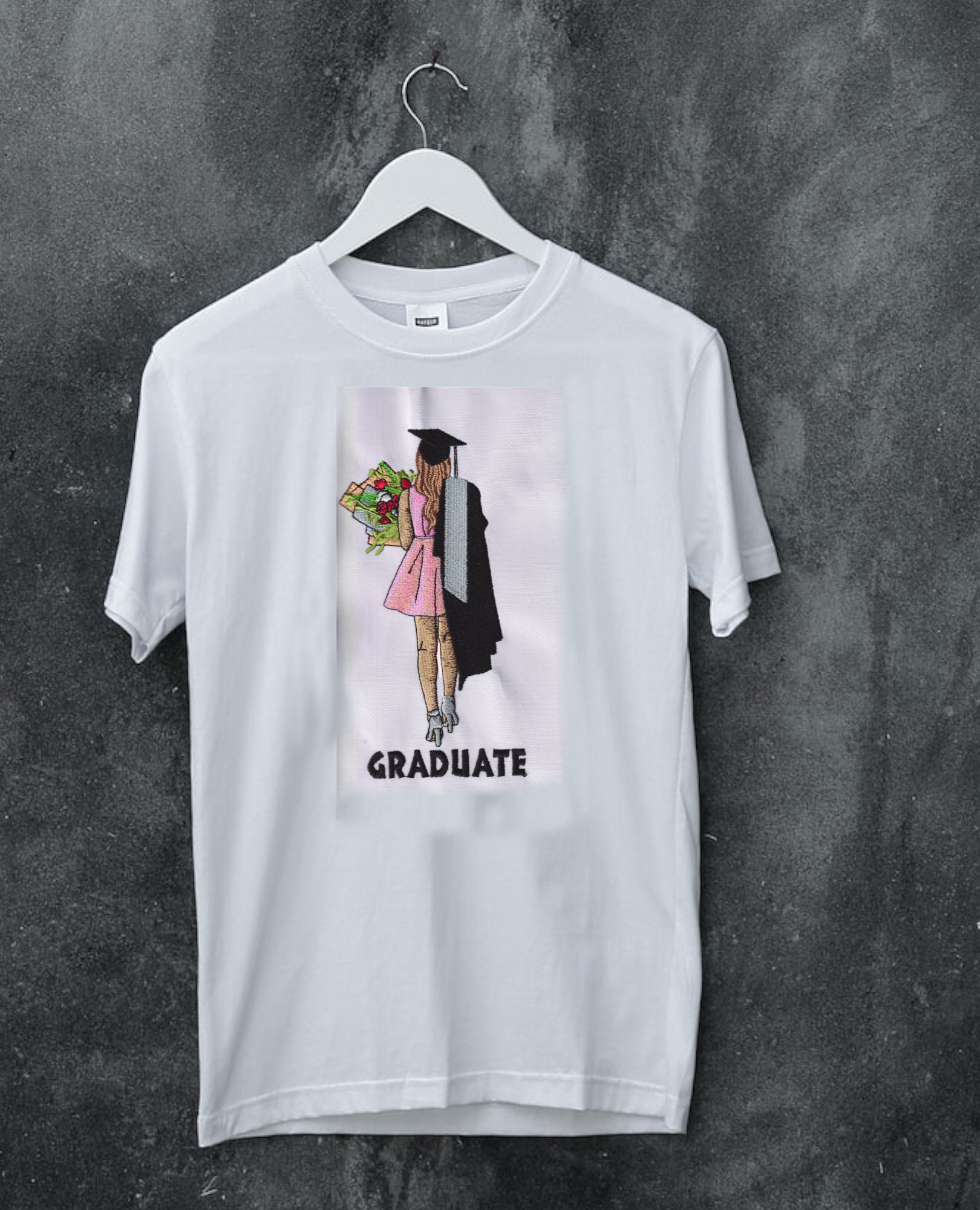 Graduate Girl Graduation Embroidery Machine Embroidery Digital Designs ...