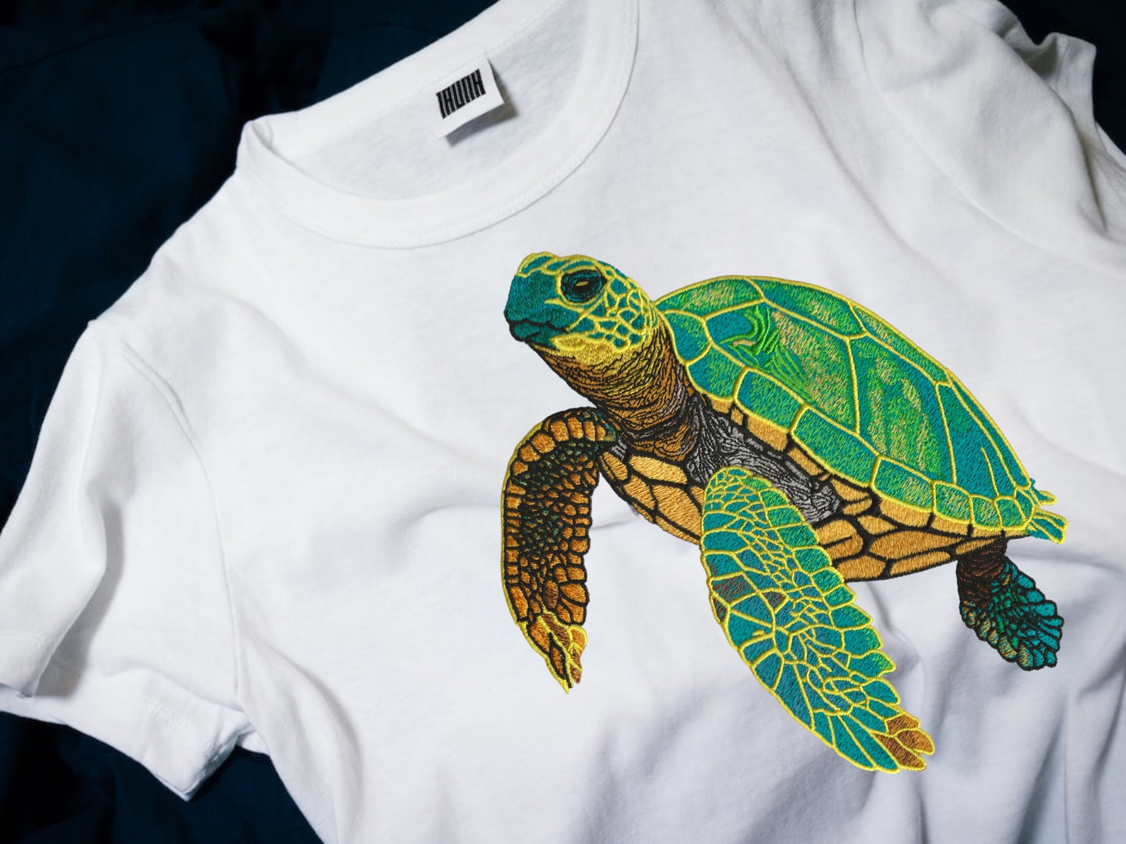 Turtle Embroidery Design - Ocean Animal, Sea Creature (digital Designs ...