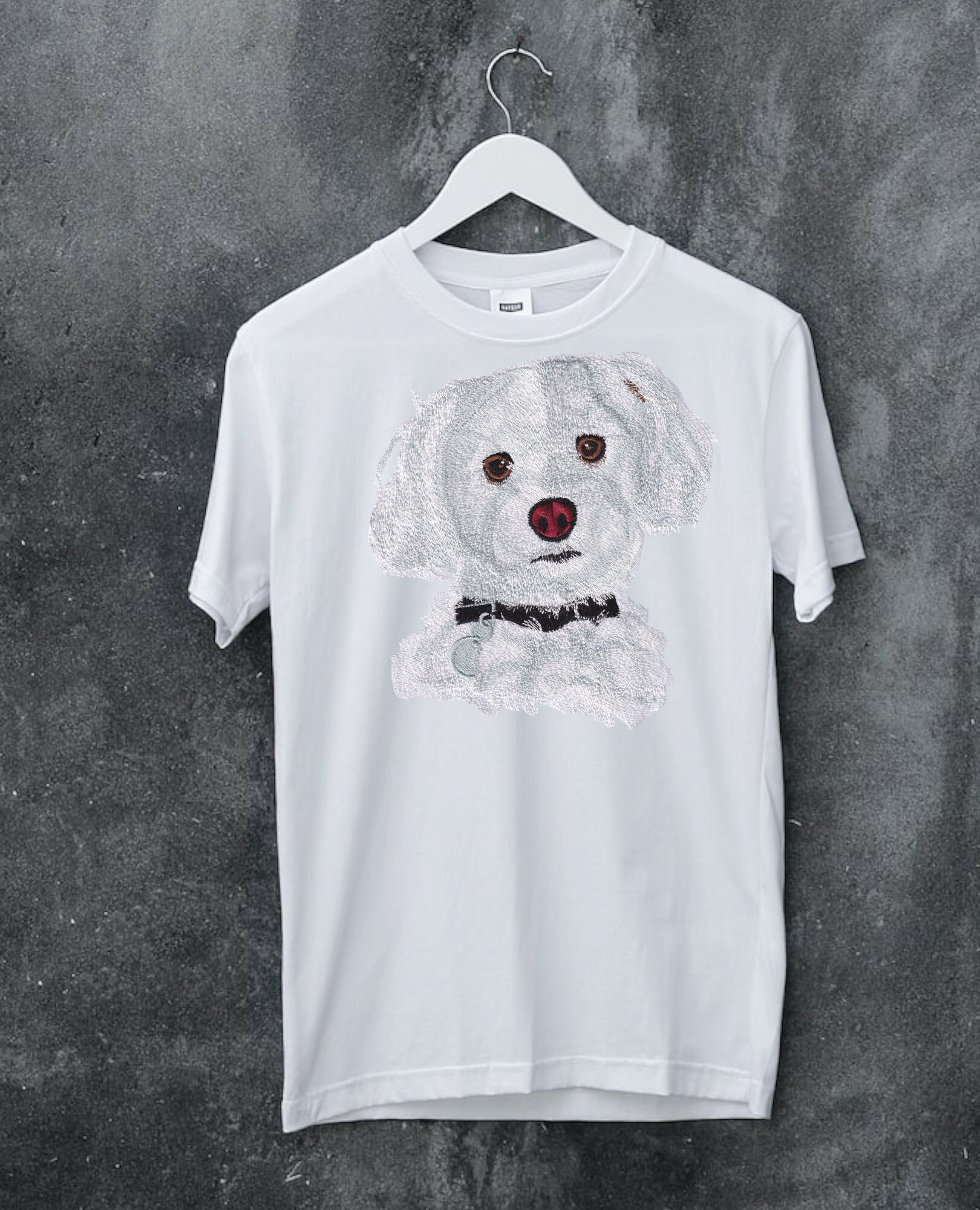 Bichon Frise Dog - Animal and Pets Embroidery - Machine Embroidery ...