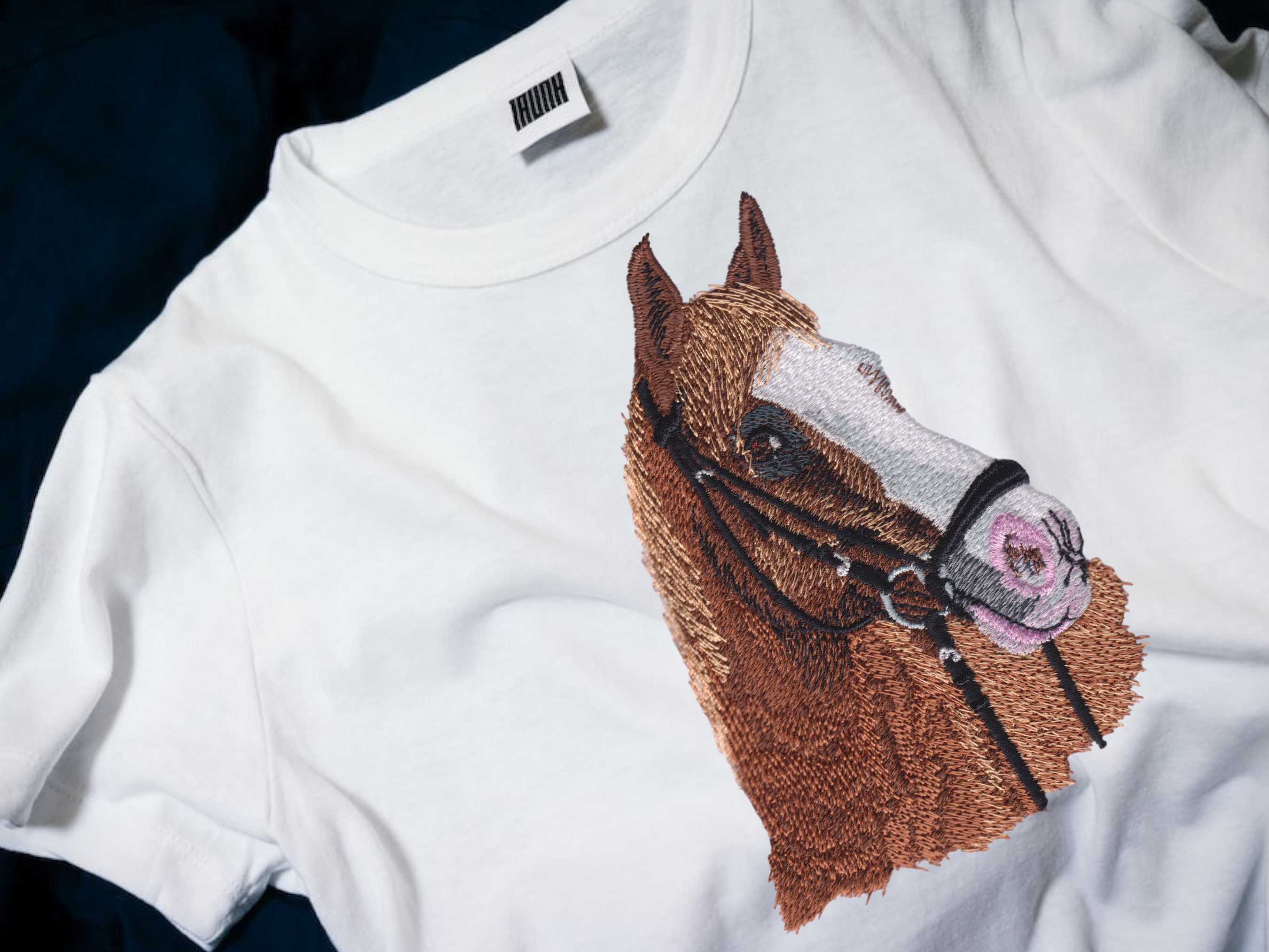 Horse Embroidered Horse Head Animal Embroidery Machine Embroidery ...