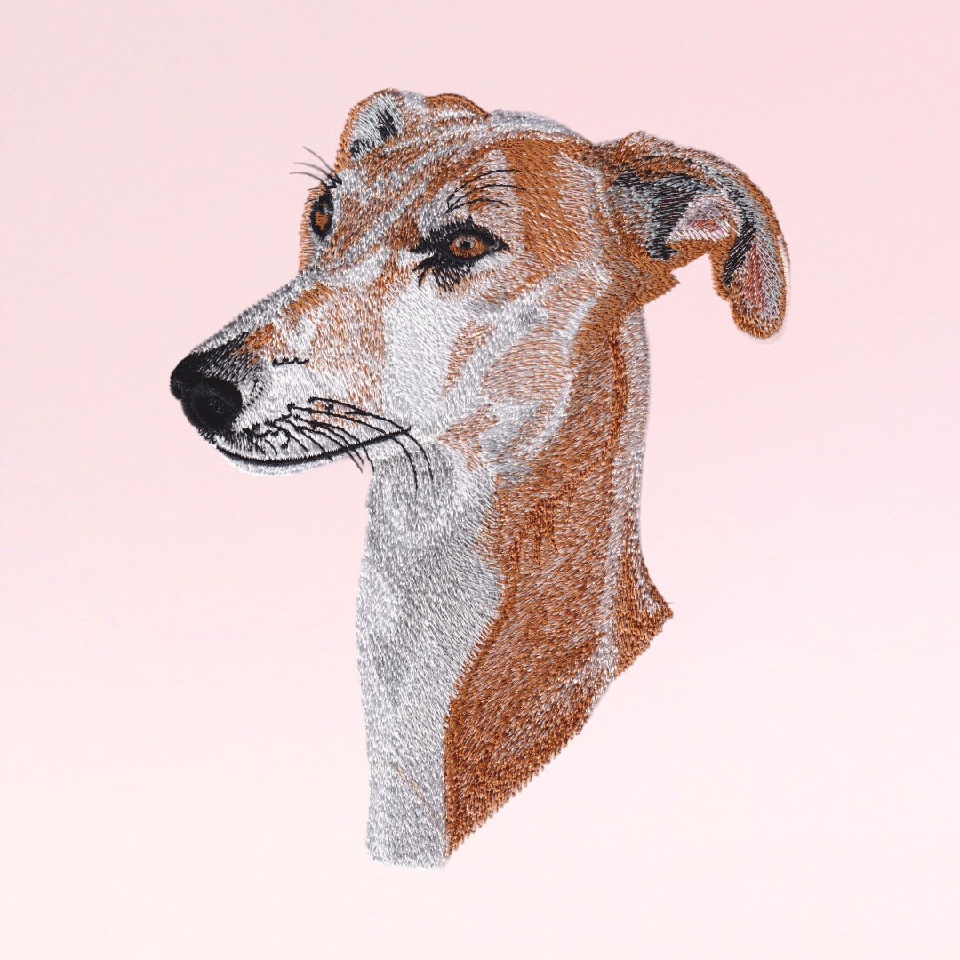 Greyhound Dog Animal and Pets Embroidery Machine Embroidery Digital ...