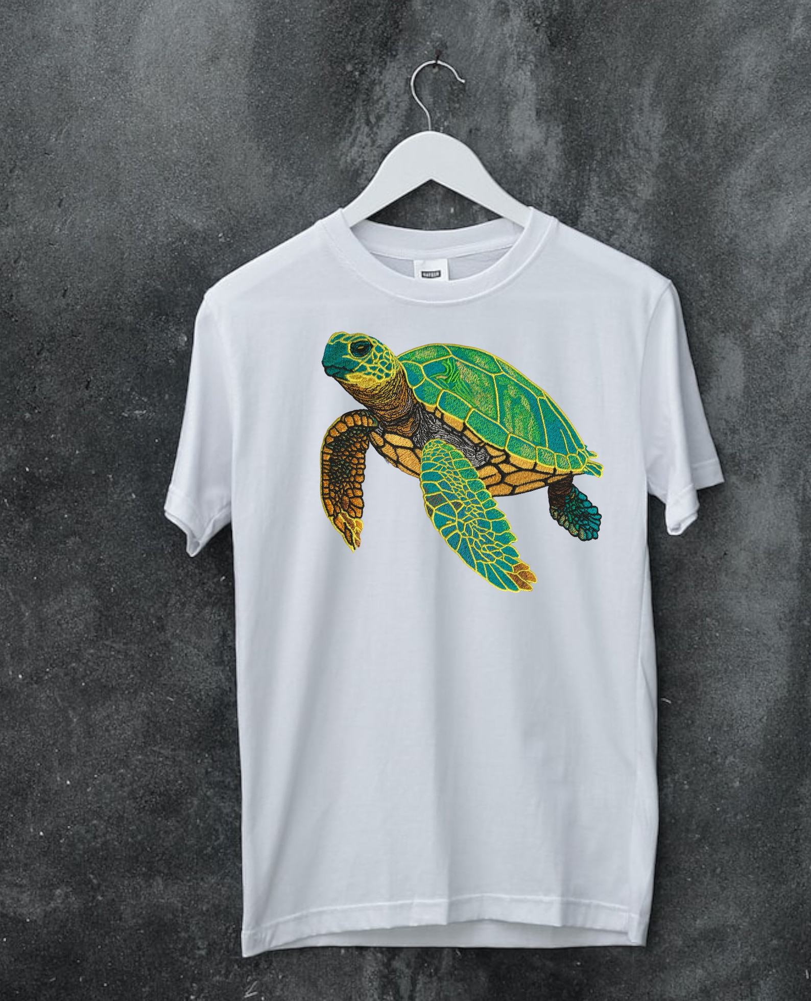 Turtle Embroidery Design - Ocean Animal, Sea Creature (digital Designs ...