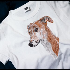 Greyhound Dog - Animal and Pets Embroidery - Machine Embroidery ...