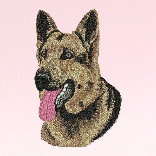 German Shepherd Embroidery Designs - Etsy