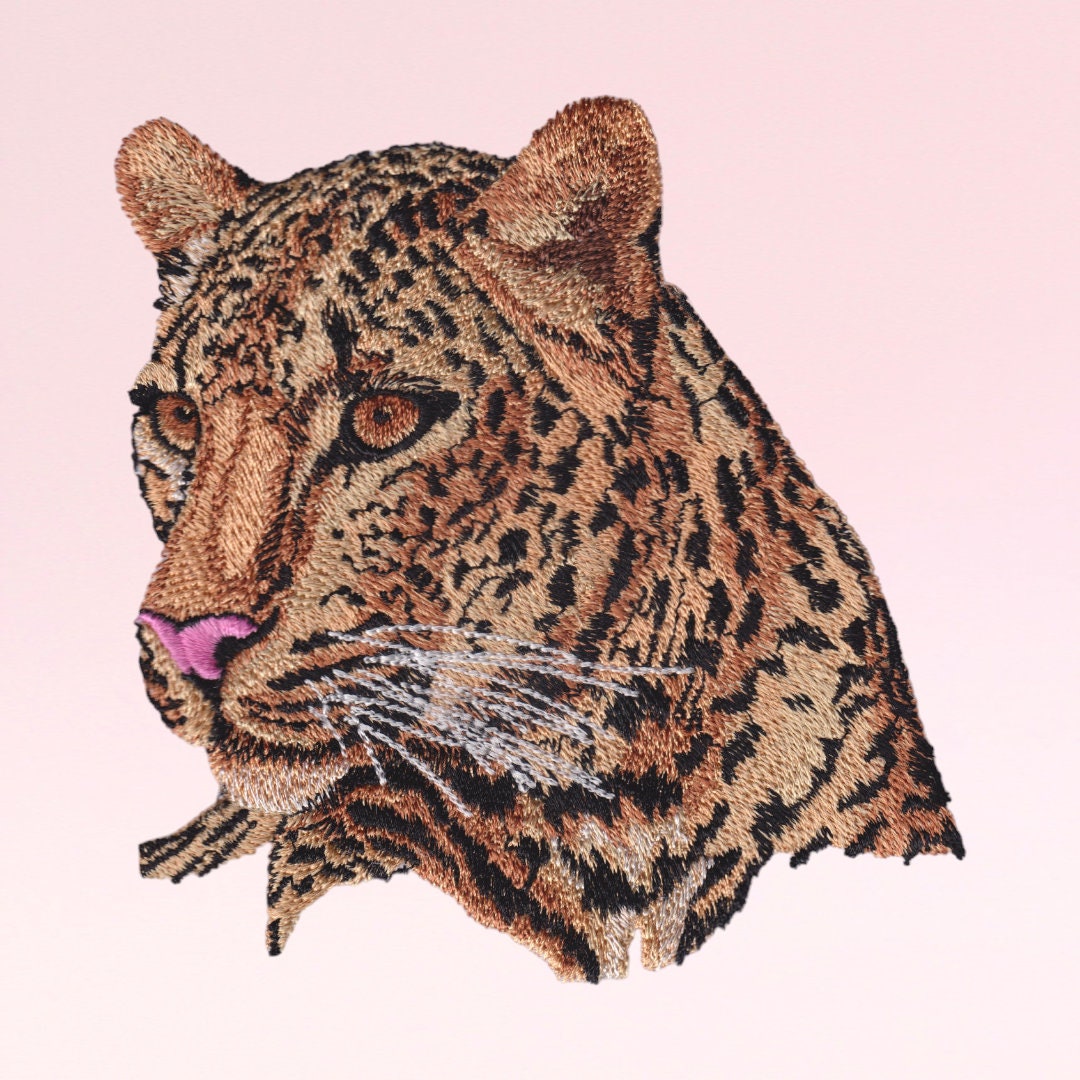 Leopard Embroidery - Wild Animal Embroidery - Machine Embroidery ...