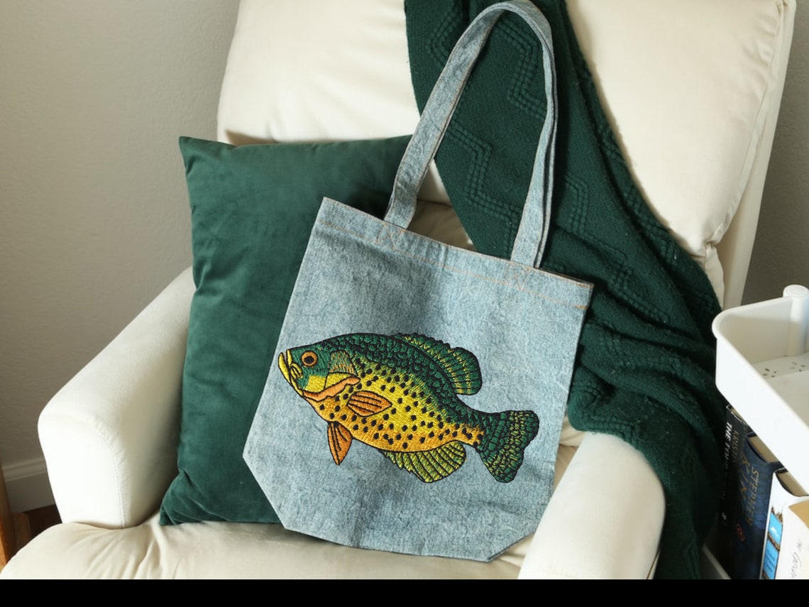 Crappie Fish Embroidery Design – Detailed Animal Pattern (digital ...