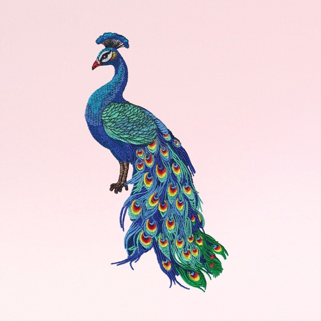 Beautiful Peacock - Peacock Design - Bird Embroidery - Machine ...