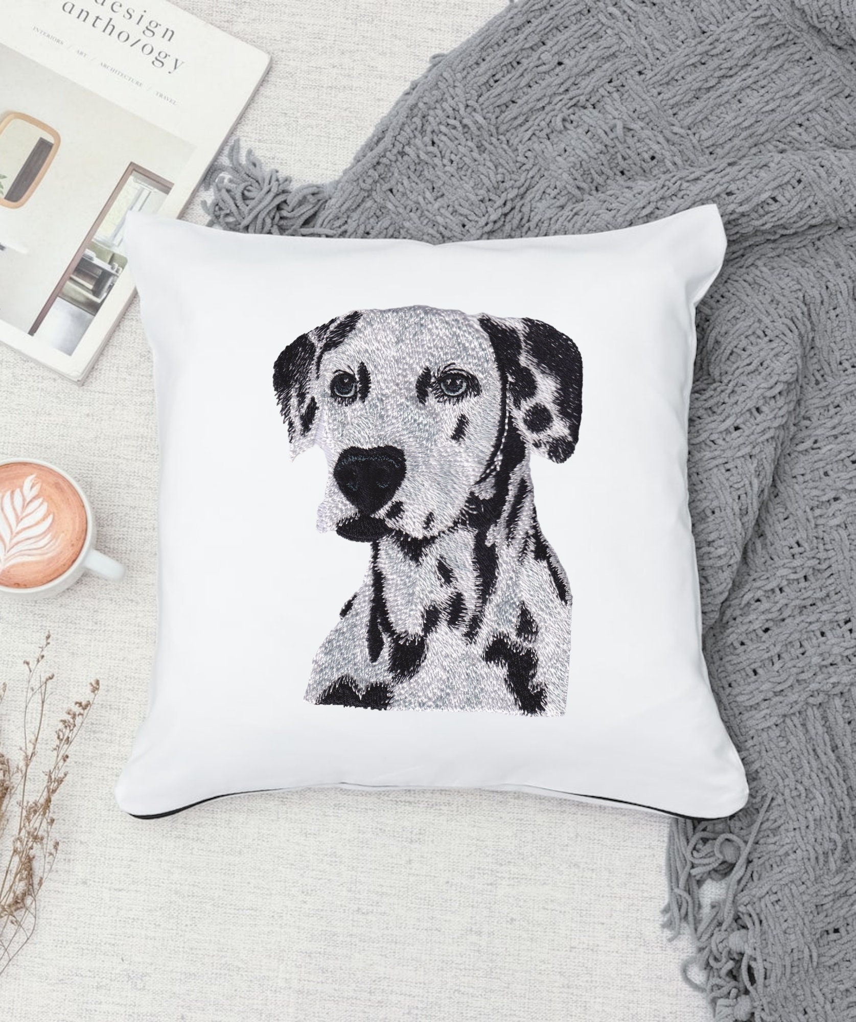 Dalmatian Dog Breed Animal and Pets Embroidery Machine Embroidery ...