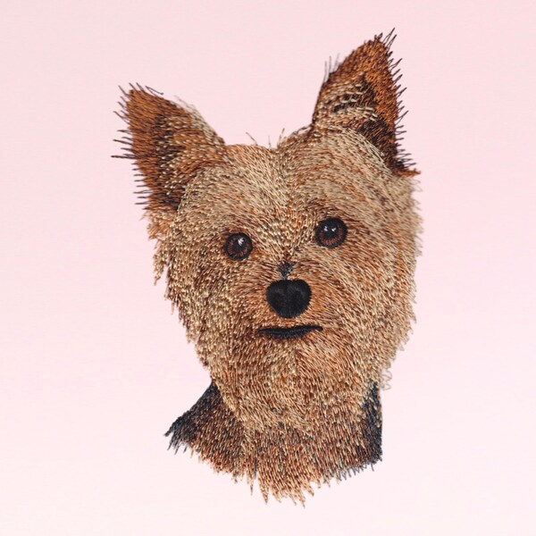Yorkie Embroidery - Etsy