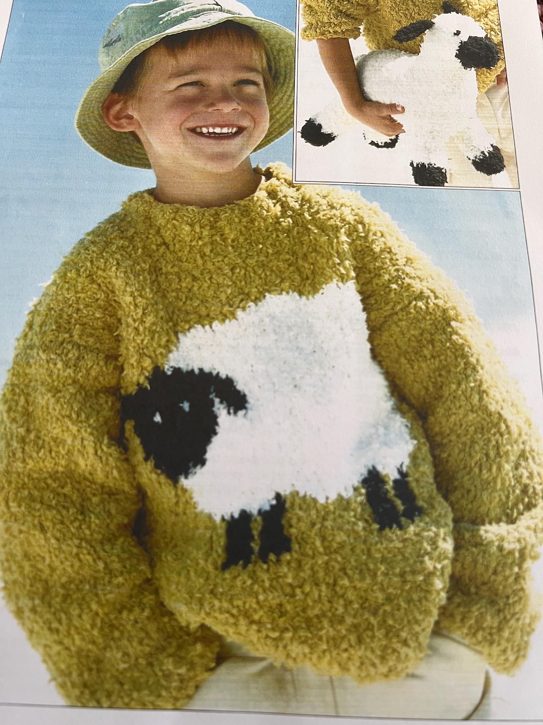 Knitting Pattern - Children Jumper - Sheep - Farm - Toy - Etsy