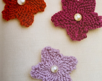 PATTERN Knitted Flower PDF Pattern Very Easy Photo Tutorial - Etsy