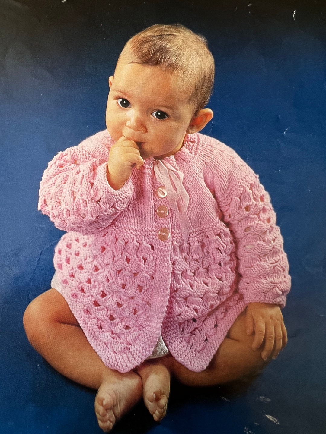 Baby Knitting Pattern - Vintage Cardigan - Etsy