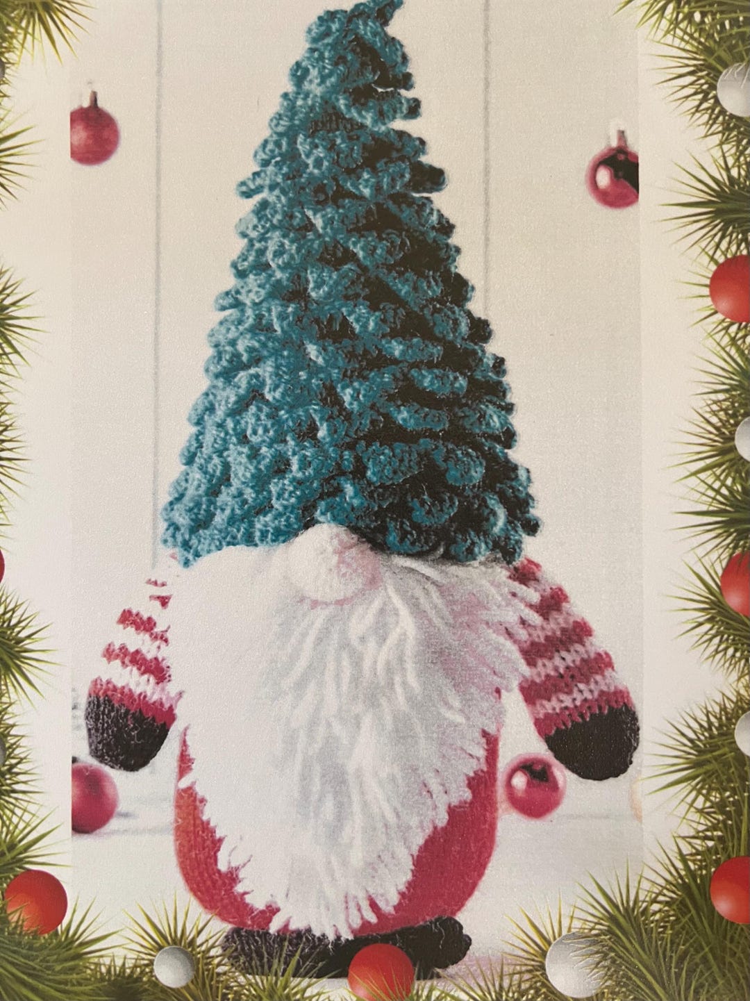 Knitting Pattern - Christmas Decoration - Gnome - Gonk - Etsy