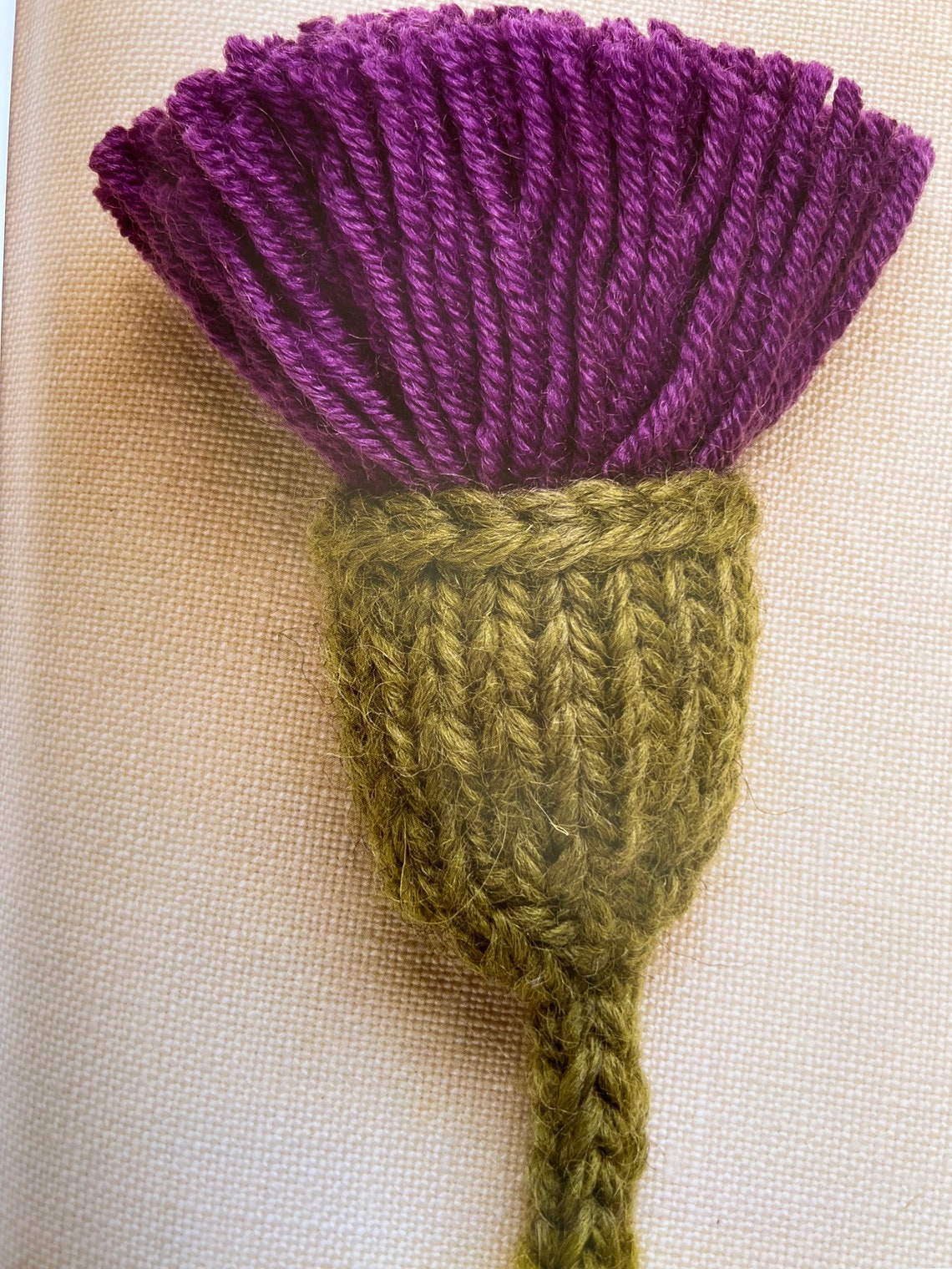 Knitted Flowers Thistle - Etsy