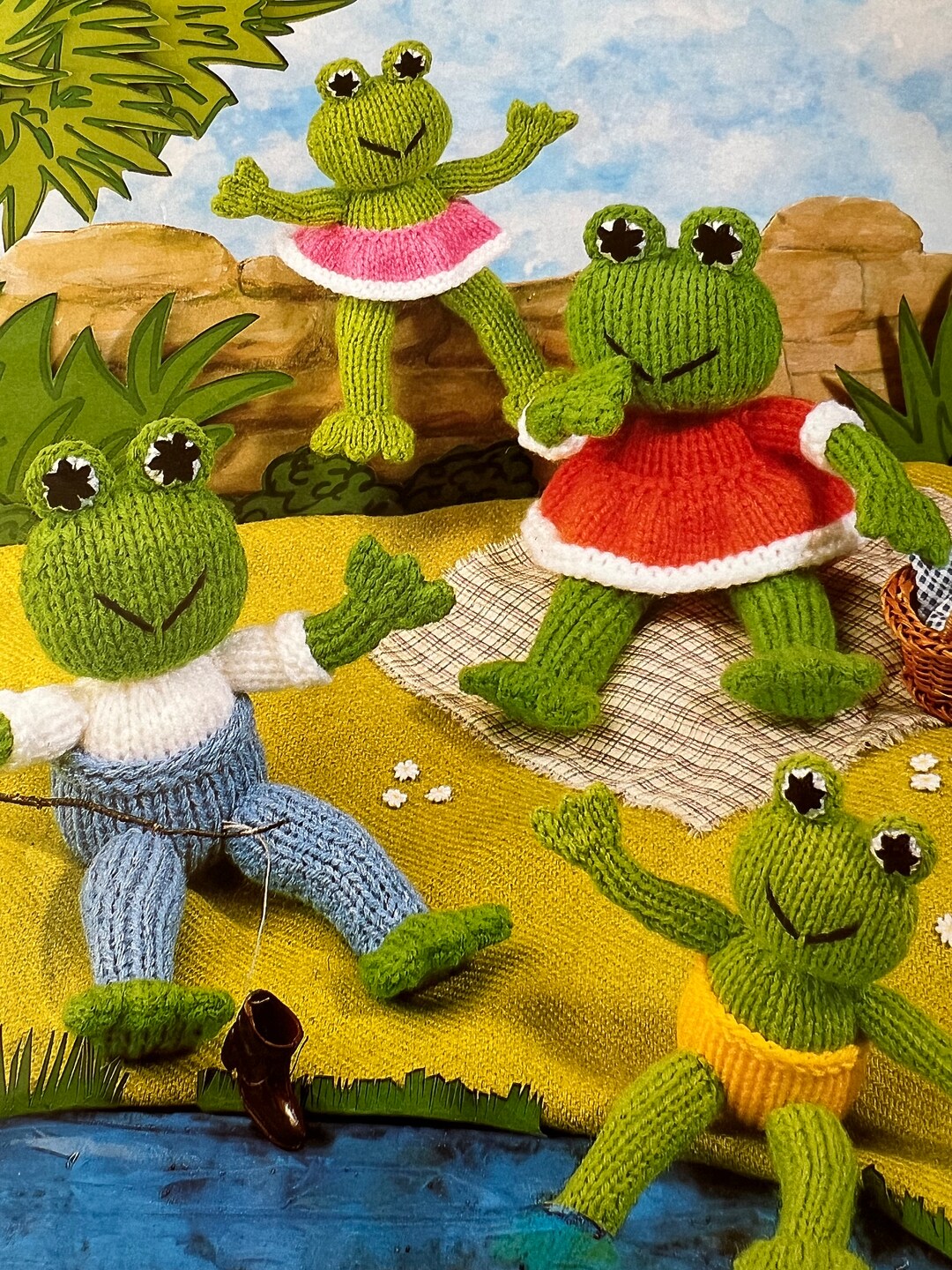 Family Frogs Knitting Pattern - Etsy Australia