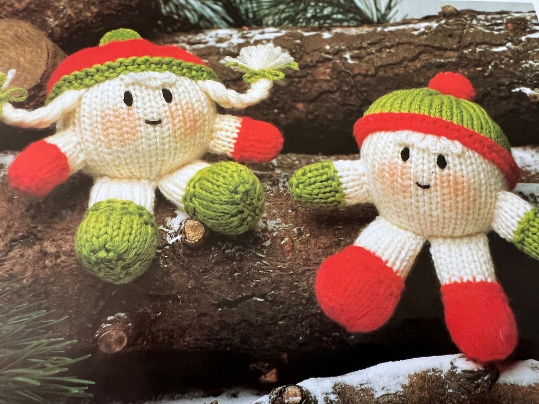 Snowball People Knitting Pattern - Etsy