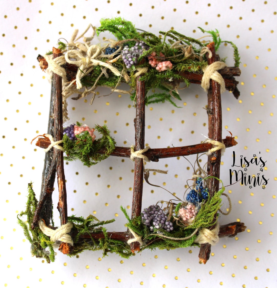 Mini Window Fairy Garden Window 3 Inch Miniature Window With - Etsy