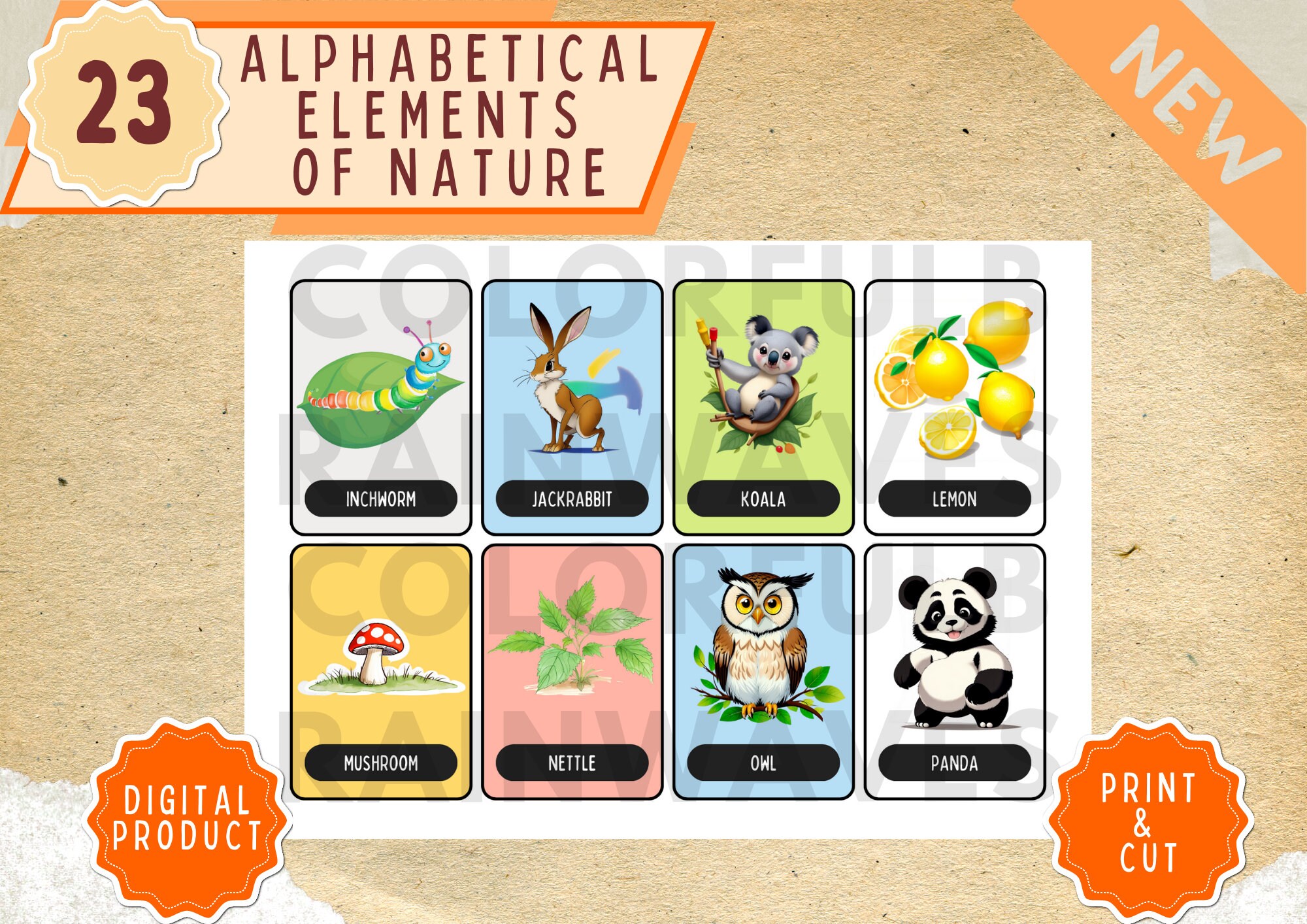 Printable Alphabet Flash Cards for Kids - 23 Cards - Fun & Educational ...