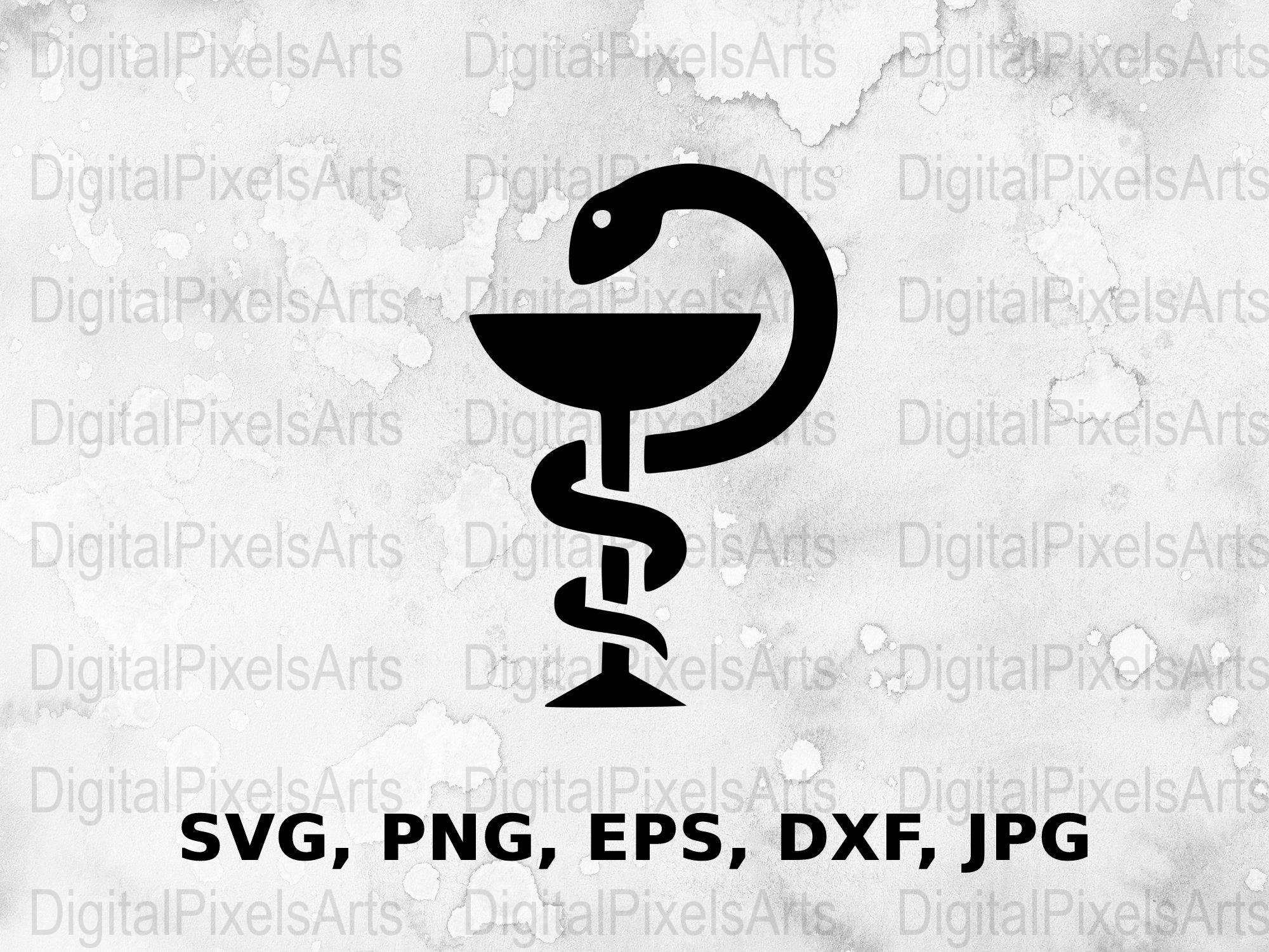 Caduceus Svg Medical Symbol Svg Pharmacy Symbol, Instant Download, Svg ...