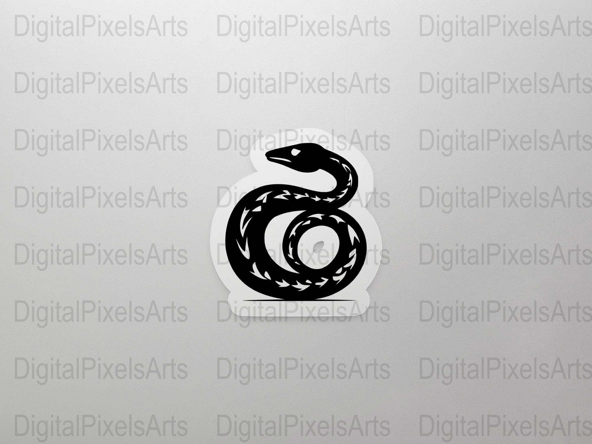 Slang silhouet SVG, slang SVG, reptiel SVG | direct downloaden, SVG PNG ...