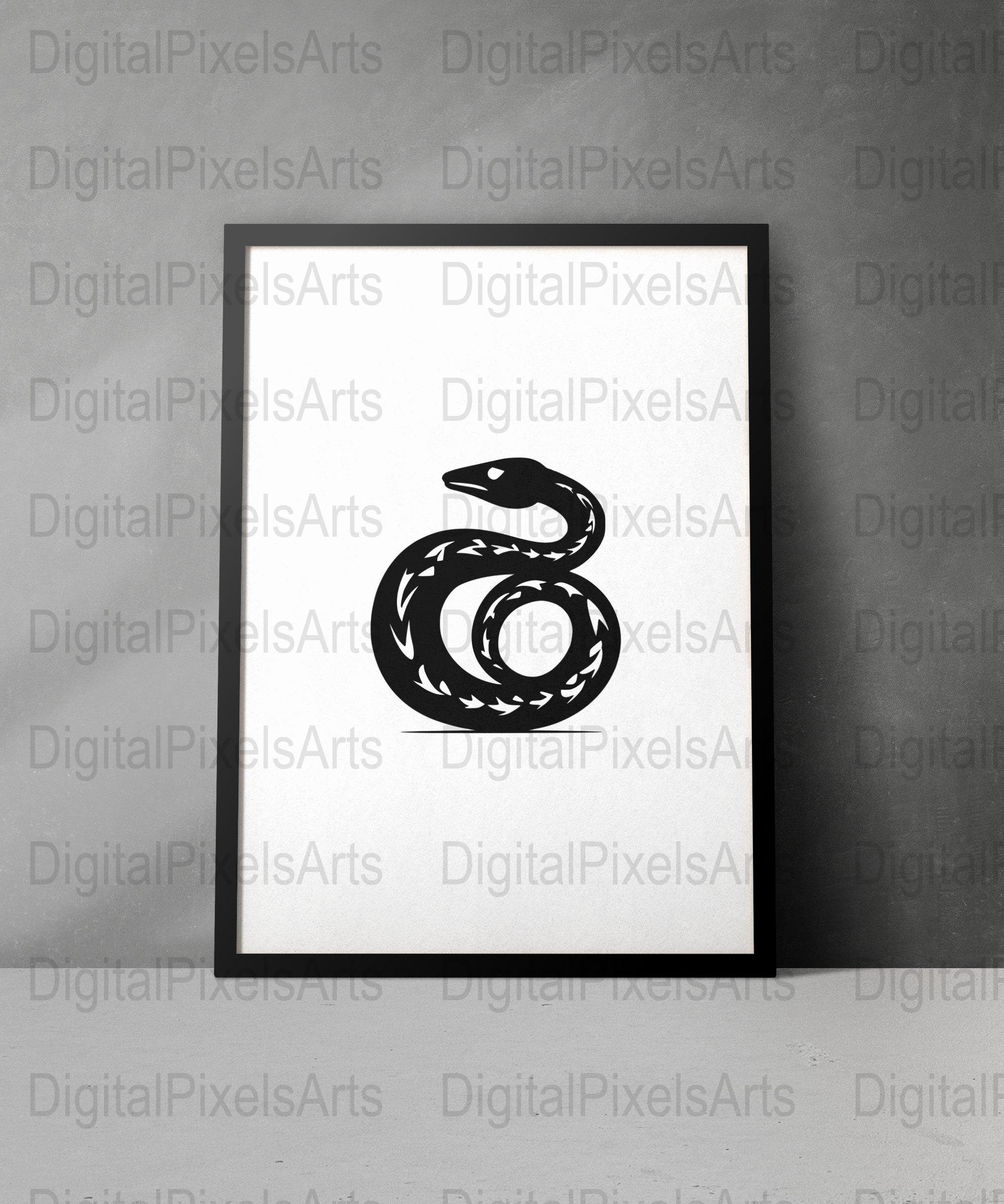 Silueta de serpiente svg, Serpiente svg, Reptil svg descarga ...
