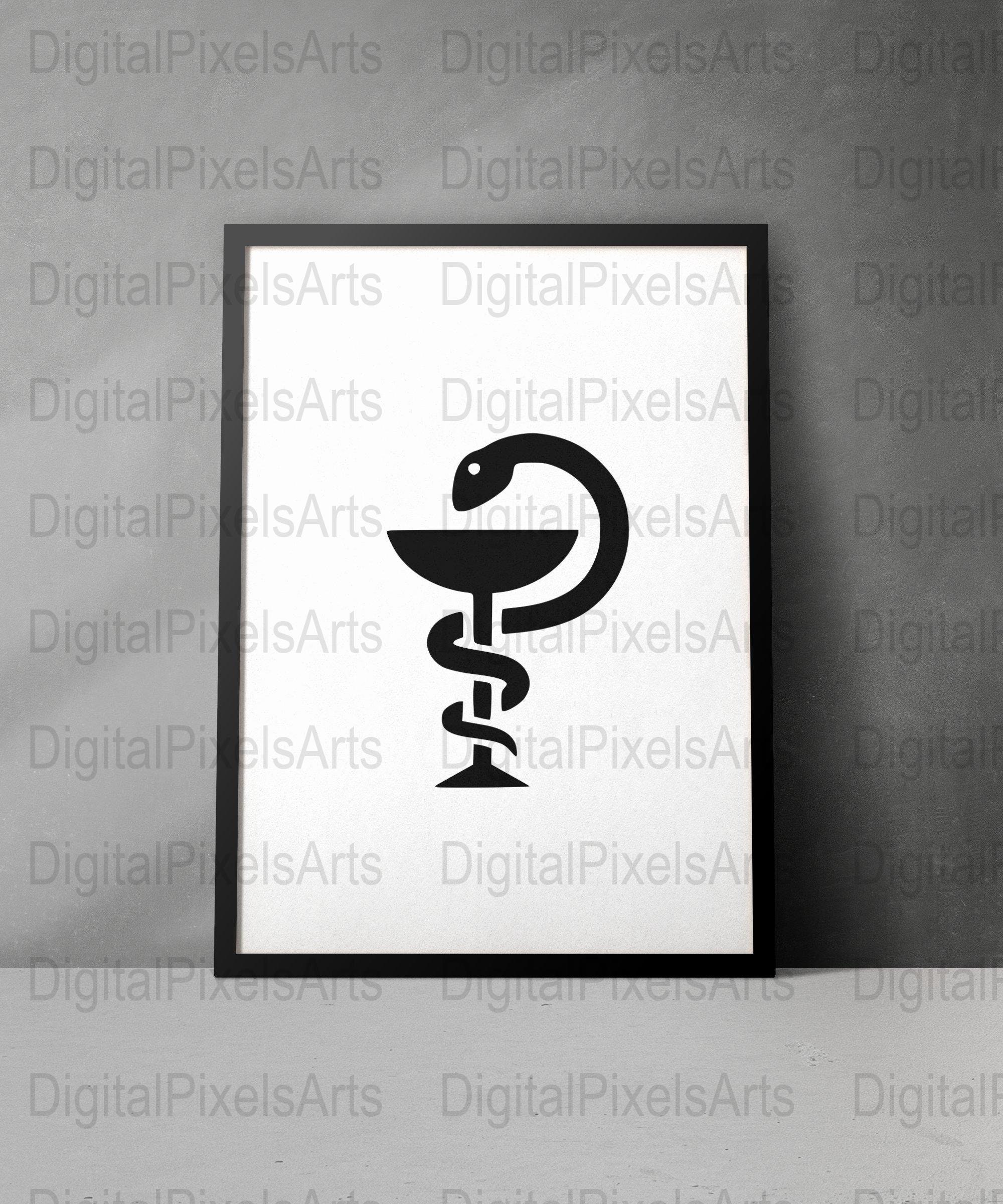 Caduceus Svg Medical Symbol Svg Pharmacy Symbol, Instant Download, Svg ...