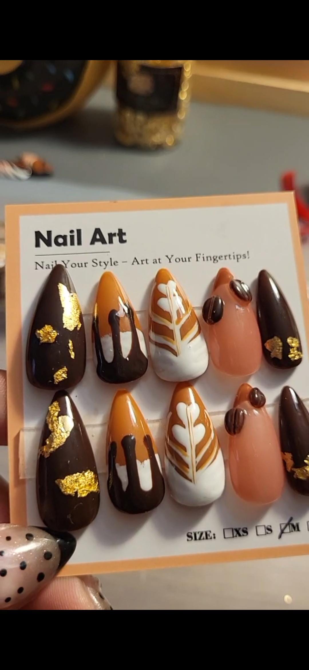 Coffee Bean Nails - Etsy