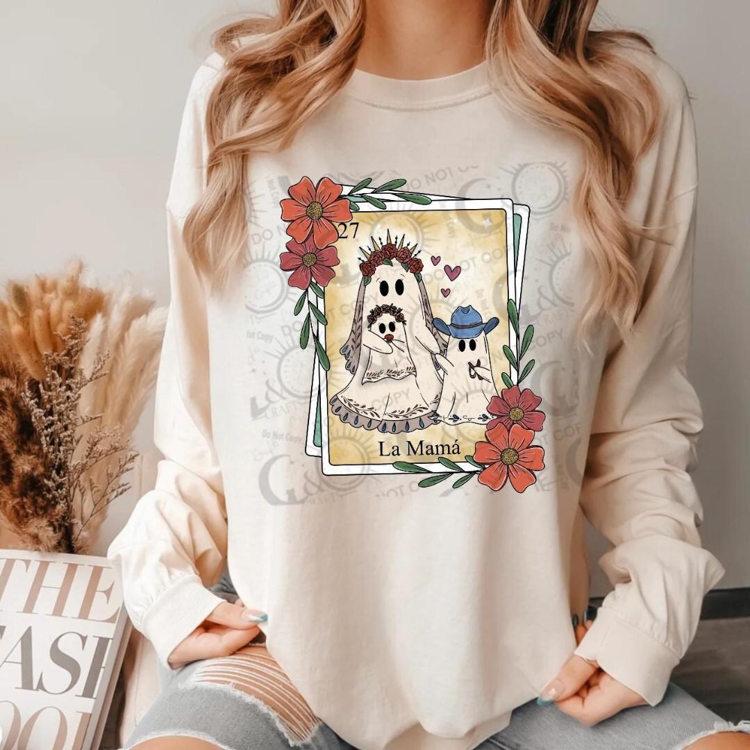 Mom Ghost, LA Mama, Tarot Card, Latina Mom, Spooky, Halloween, Graphic ...
