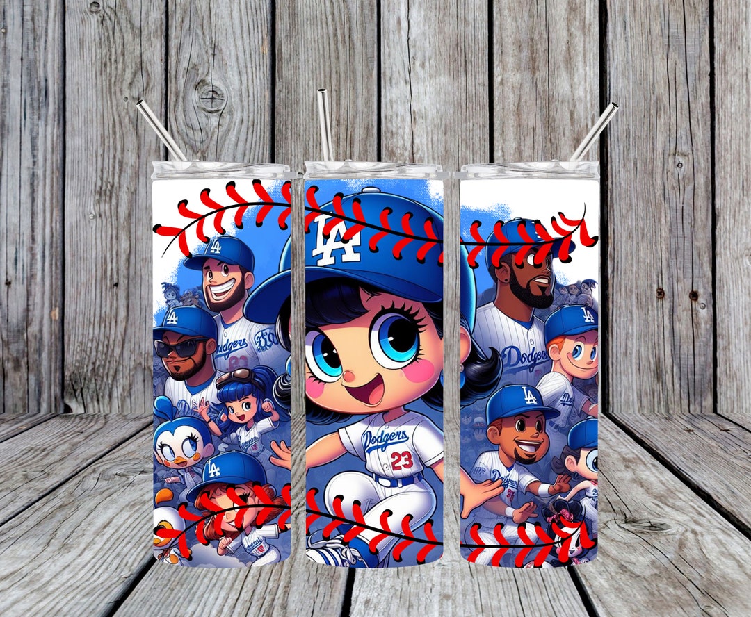 Baseball, Betty Fan, Dodgers, Cartoon, Girly, Skinny Tumbler - Etsy