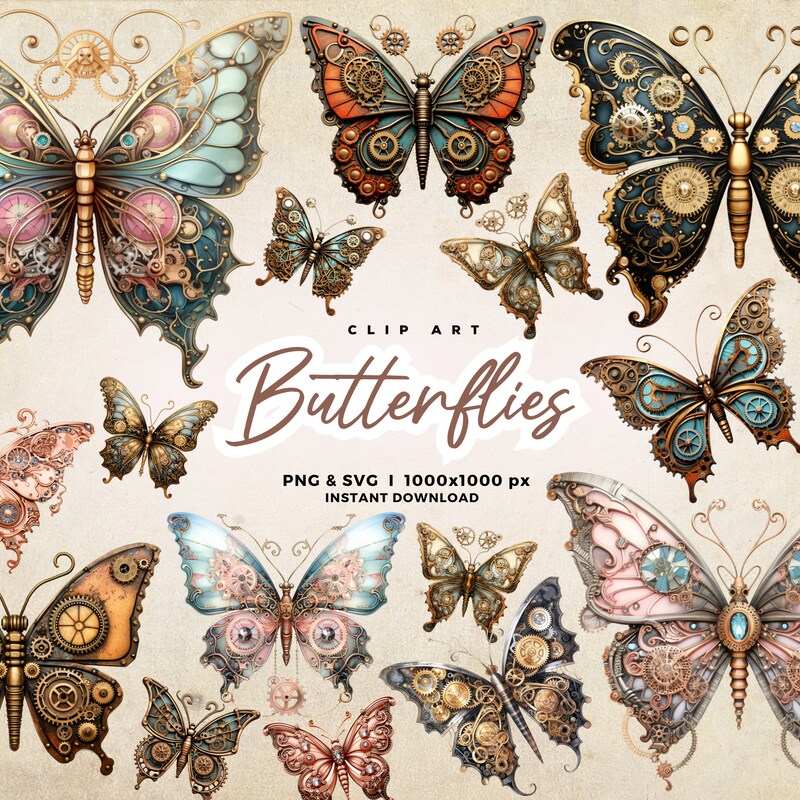 Butterfly Clip Art - Etsy