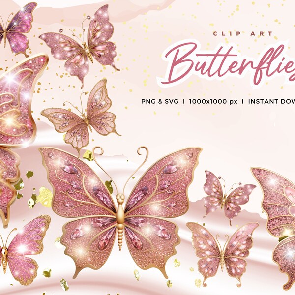 Butterfly Clipart - Etsy