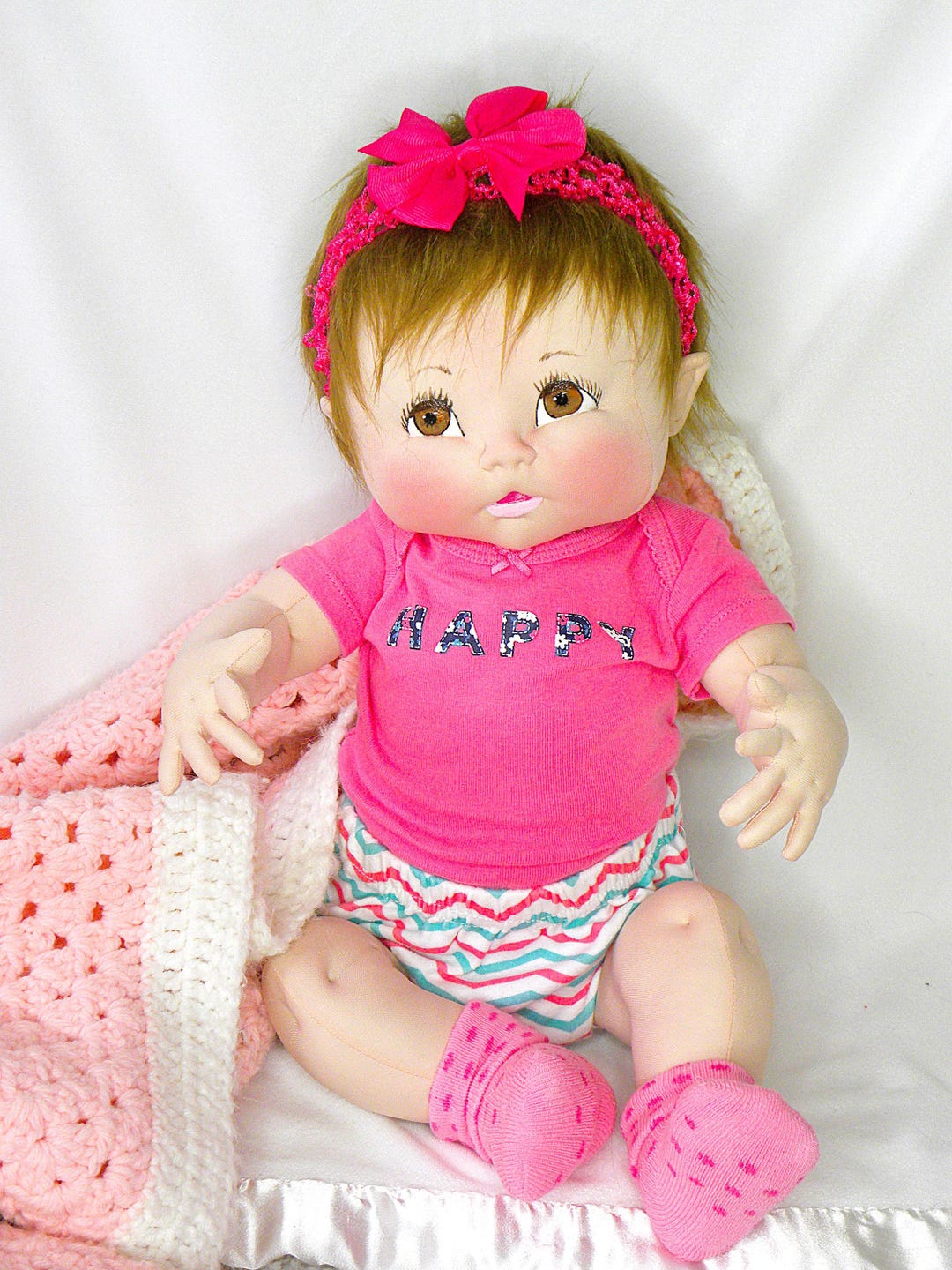 Soft Sculpture Doll, Cloth Doll, Baby Doll, Handmade Doll - Etsy
