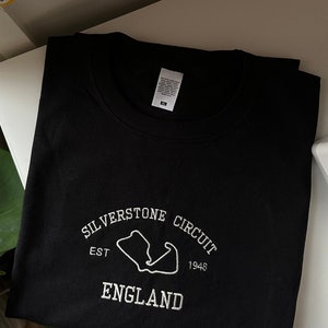 Silverstone Circuit England Embroidered T-shirt/sweatshirt, British GP ...