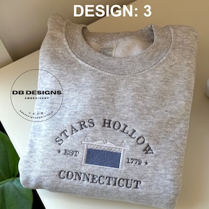 Stars Hollow Connecticut Embroidered Sweatshirt Gilmore Girls ...