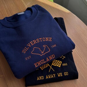 Silverstone Circuit England Embroidered T-shirt/sweatshirt, British GP ...