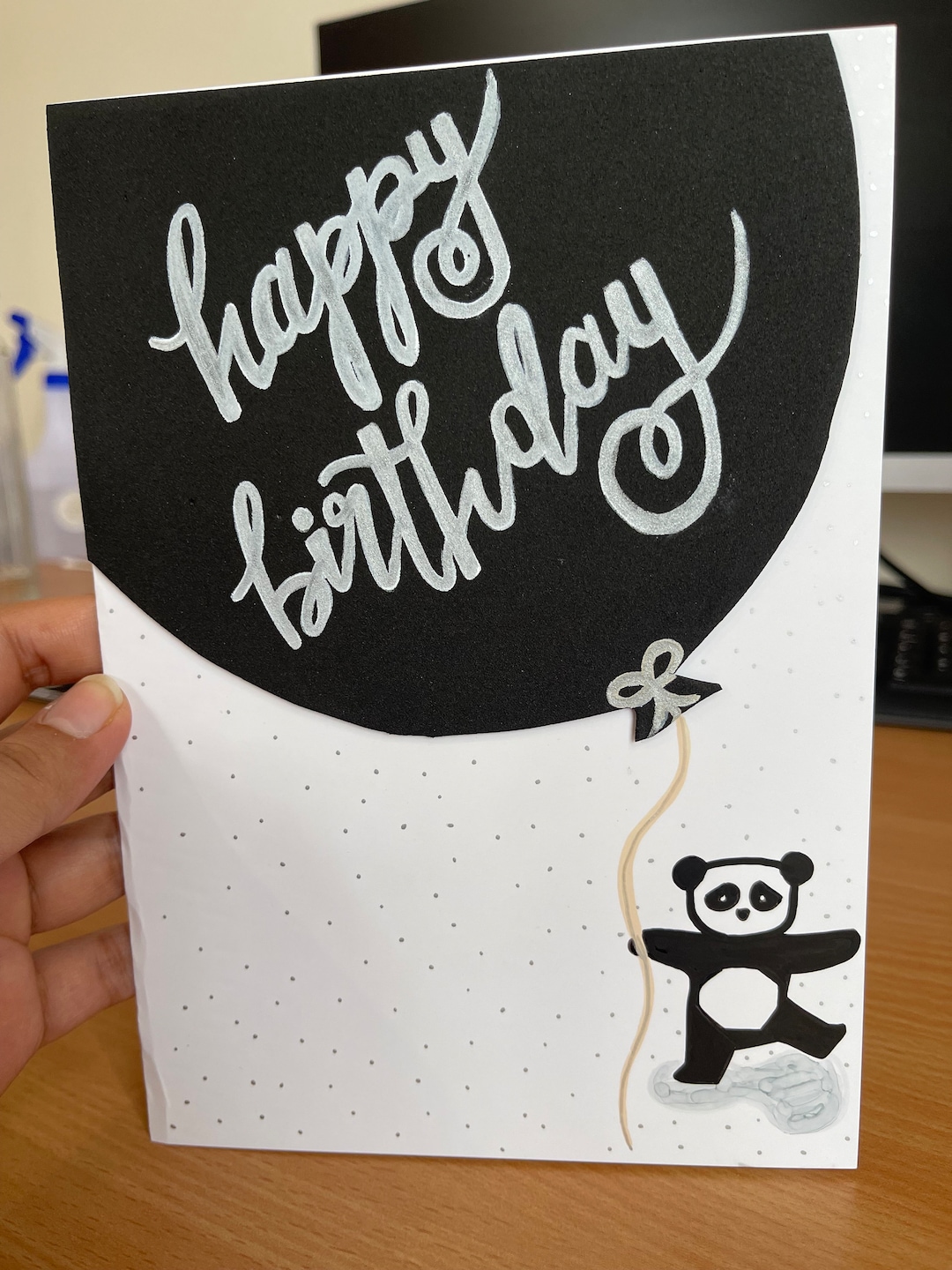 Handmade Panda Birthday Card - Etsy